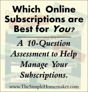10 Questions to Help You Manage Your Online Subscriptions